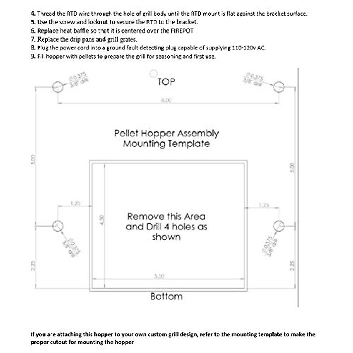18" Vertical Pellet Hopper Assembly Kit