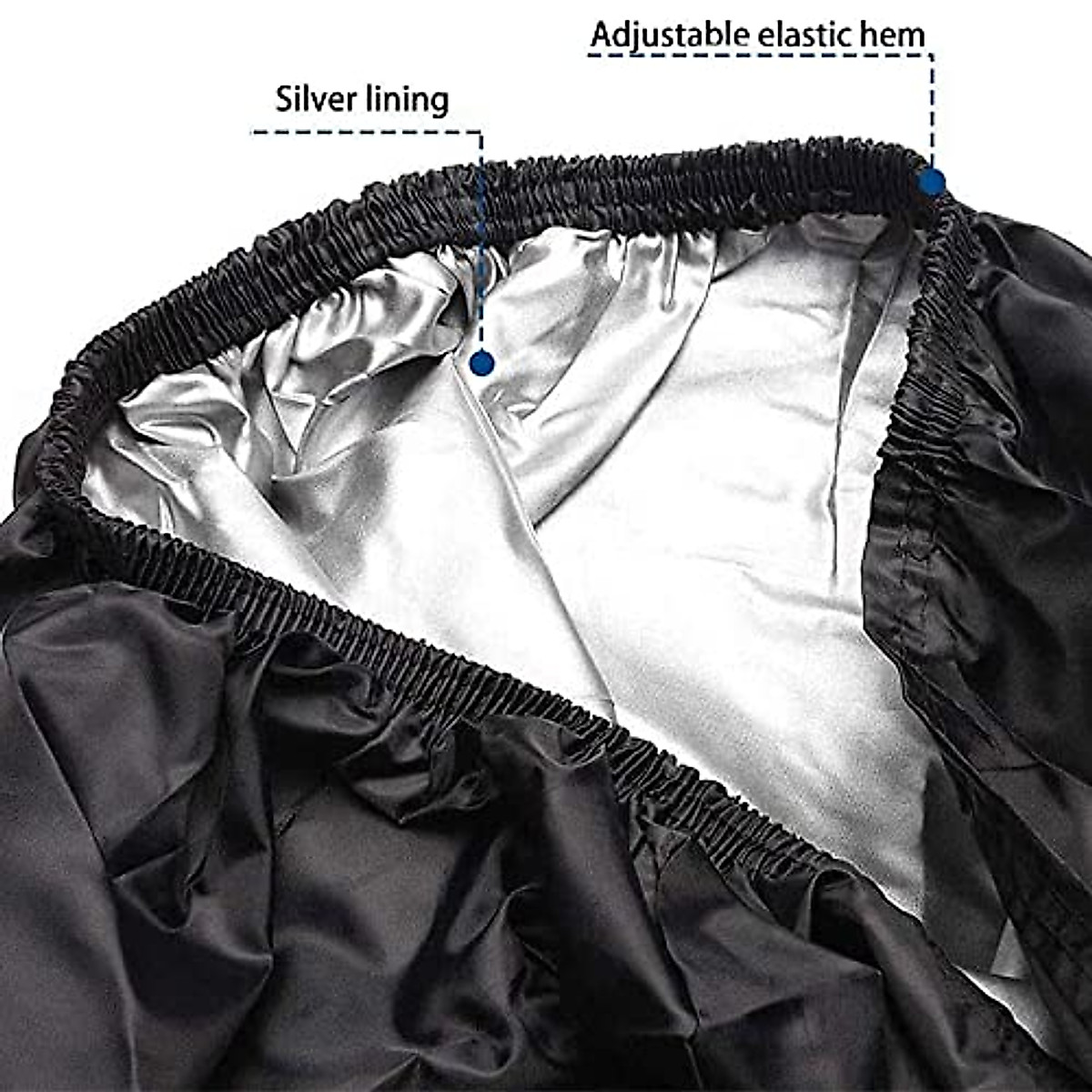 Skyour Lawn Mower Cover Waterproof Garden Ride-On Tractor Cover Outdoor Storage Dust Snow Rip-resistant Riding Lawn Mower Protector Covers (M: 69x43x43in)