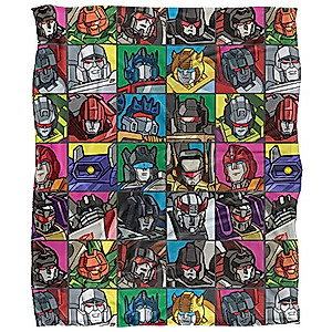 Transformers Transformers Squares Silky Touch Super Soft Throw Blanket 50" x 60"
