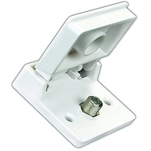 JR Products 47755 Exterior TV Jack,Polar White