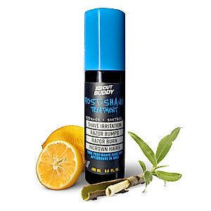 The Cut Buddy After Shave Spray for Men & Women, Helps Alleviate Ingrown Hairs & Discomfort from Shaving, Citrus + Willow Bark Scent, 3.4 Fl Oz