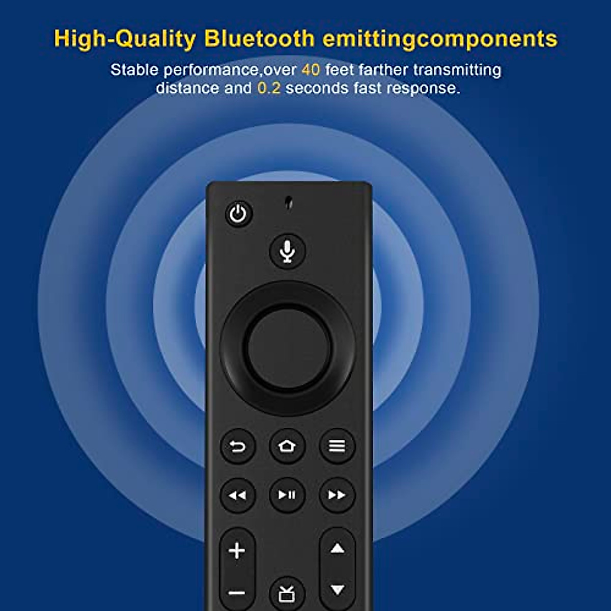 NS-RCFNA-21 CT-RC1US-21 Replacement Voice Remote for Insignia Fire Smart TVs and Toshiba Fire Smart TVs with 4 Shortcut Buttons - PrimeVideo Netflix Disney+ Hulu,Low Energy Consumption