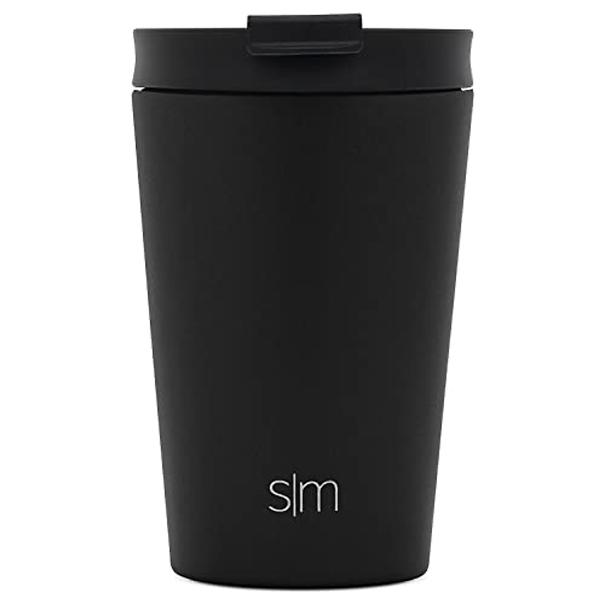Simple Modern Insulated Tumbler with Lid and Straw | Iced Coffee Cup Reusable Stainless Steel Water Bottle Travel Mug | Spring Break Gifts For Her & Him | Classic Collection | 12oz | Midnight Black