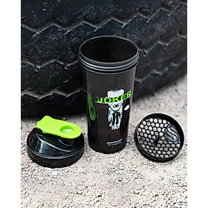 Smartshake Lite The Joker Protein Shakes Bottle 800ml – BPA Free Leakproof Gym Smart Shaker Bottle Cup for Protein Powder, DC Comics Batman Joker Merchandise Gifts