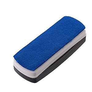 Ddaowanx Whiteboard Eraser, Magnetic Dry Erase Eraser, Glass Board Eraser,School and Office Supplies, Pack of 2 (Black)