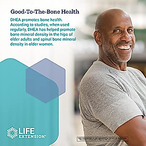 Life Extension DHEA 15mg - For Hormone Balance, Immune Support, Lean Muscle Mass, Anti-Aging, Bone and Sexual Health - Supports Memory & Mood - Gluten-Free, Non-GMO - 100 Capsules