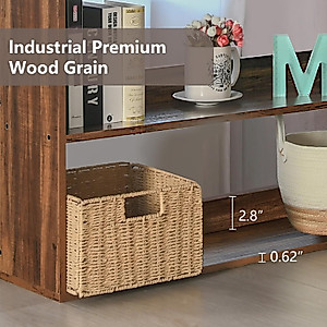 4 EVER WINNER Corner Bookshelf with LED Light, 7 Tiers Wooden Large Corner Bookcase, 71" Tall Corner Etagere Bookcase Book Shelf Display Rack for Home Office Living Room