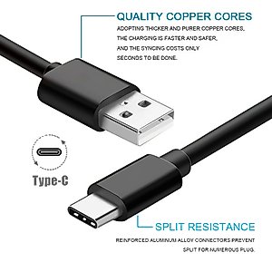 USB-C Charger Charging Cable Cord Wire Compatible for Logitech MX Keys Advanced Keyboard, Logitech Anywhere 3, MX Vertical, MX Master 3 Advanced Mouse, Brio 4k Webcam & More USB C New Mouse/Keyboard