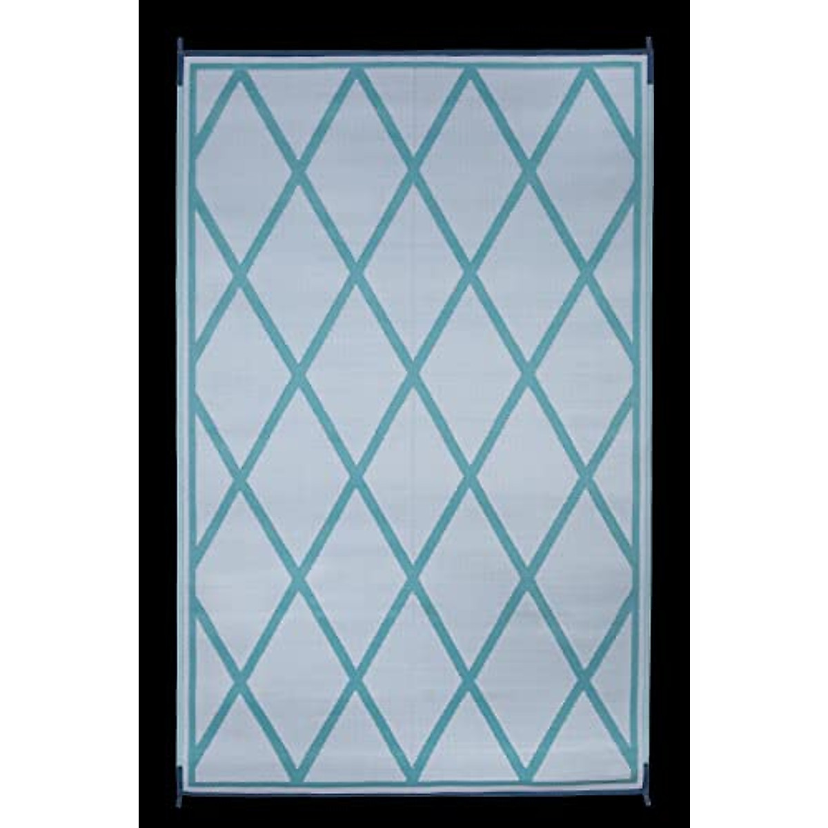 Faulkner 68903 Mat Diamond 8x20 Turquoise/white