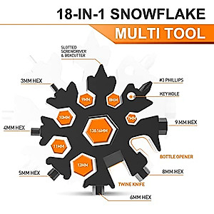 Dusor Stocking Stuffers Gifts for Men, Universal Socket and Snowflake Multitool, Christmas Gifts for Men, Unique Dad Gifts for Men Who Have Everything, Cool Steelers Gadgets for Men Him, Husband…