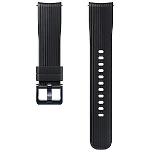 FanTEK Band for Samsung Galaxy Watch 3 41mm / Galaxy Watch 42mm / Galaxy Watch Active/Gear S2 Classic, 20mm Silicone Sport Quick Release Replacement Strap Work for Moto 360 2nd Gen 42mm, Black