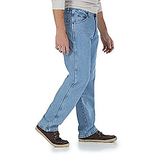 Wrangler Men's Regular Fit 5-Pocket Jeans (Light Indigo Wash, 36 x 29)