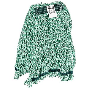 Rubbermaid Commercial Products Web Foot String Mop Head Replacement, Medium, Green, Heavy Duty Industrial Wet Mop For Floor Cleaning in Office/School/Stadium/Lobby/Restaurant