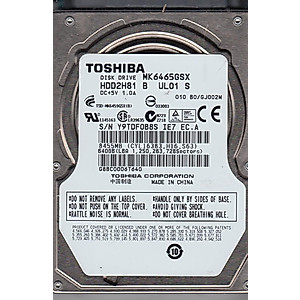Toshiba 640GB Hard Drive | MK6465GSX