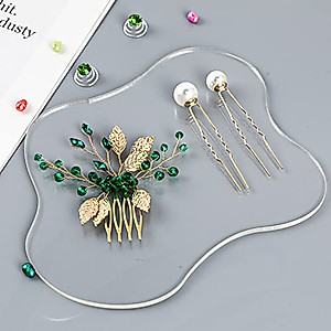 Acrylic Coaster, Transparent Coaster for Desk, Acrylic Desk Coaster, Transparent Irregular Coast, Clear Desk Coasters, Drink Cup Coasters Table Ornaments for Kitchen, Bar, Dining Table