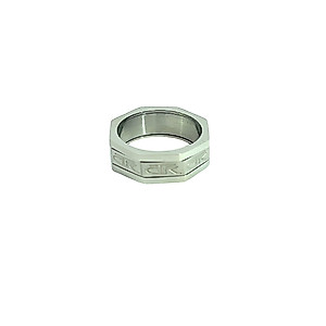 J110 Size 9.5 Choose the Right Ring Edge Spinner Stainless Steel Ring Mormon One Moment In Time LDS CTR