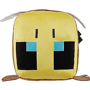 Minecraft Cuutopia Bee Plush, 10-inch Soft Rounded Pillow Doll, Video Game-Inspired Collectible Toy Gift