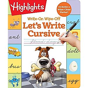 Write-On Wipe-Off Let's Write Cursive (Highlights Write-On Wipe-Off Fun to Learn Activity Books)