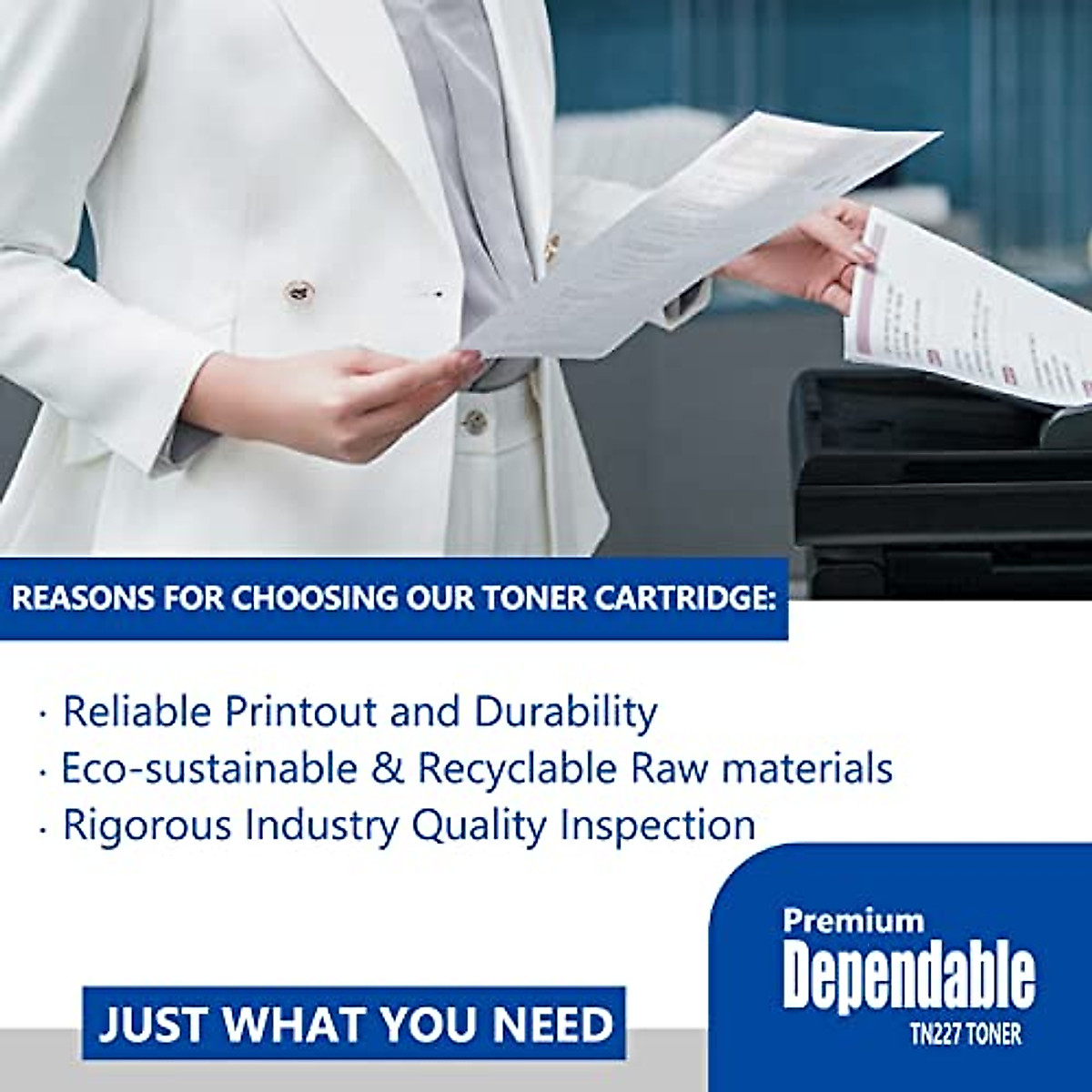 YOISNER TN227 TN-227 Toner Cartridge Black Compatible Replacement for Brother TN227 MFC-L3710CW L3770CDW L3750CDW HL-3210CW 3230CDW 3270CDW 3230CDN 3290CDW DCP-L3510CDW L3550CDW Printer, 1-Pack