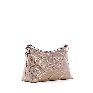 GUESS Factory Women's Hoboken Metallic Zip-Top Crossbody