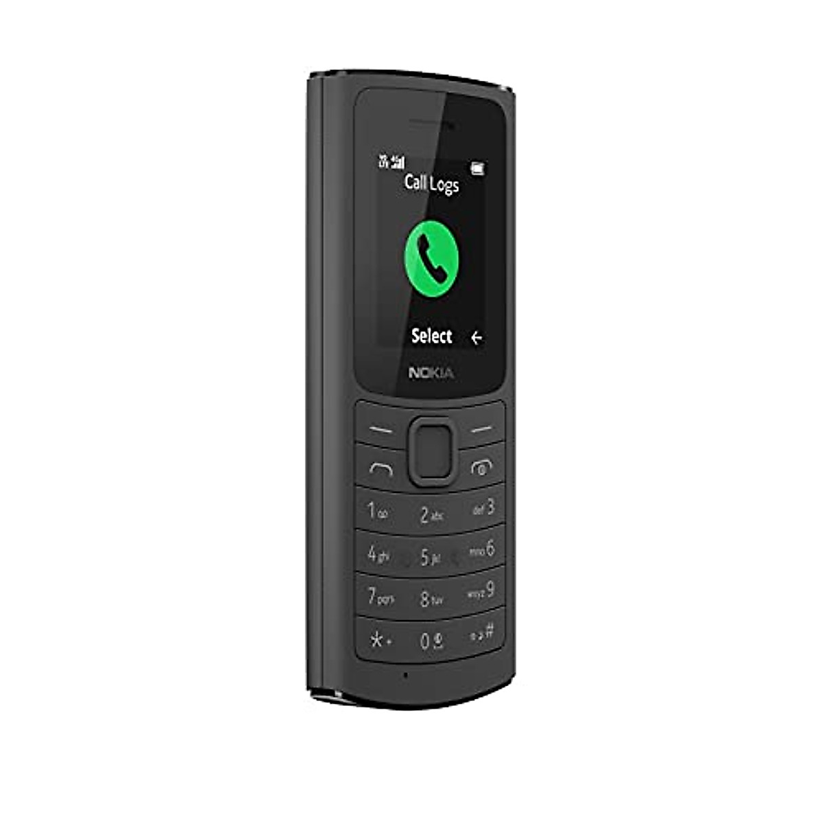 Nokia 110 4G Dual-SIM 48MB ROM + 128MB RAM (GSM Only | No CDMA) Factory Unlocked 4G/LTE Cell-Phone (Charcoal) - International Version