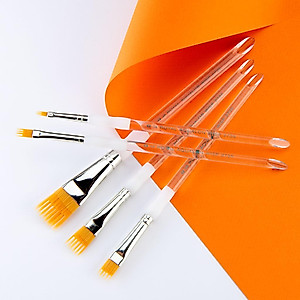 Aqualon Royal & Langnickel Wisp Flat Artist Brush Set, 5-Piece