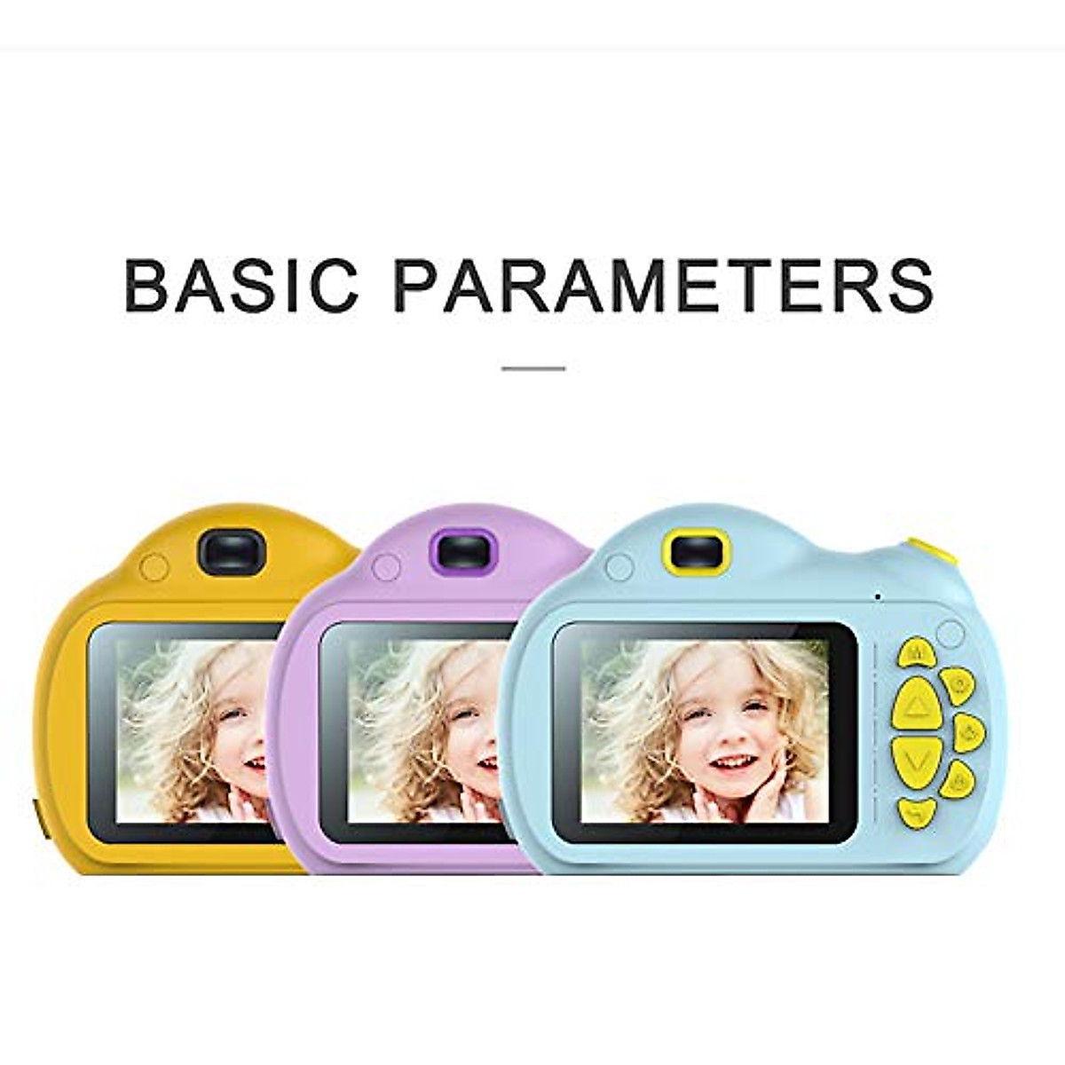 Mini Digital Camera Child Camera Toy Cartoon Video Recorder Can Shoot Camera 1080P 8MP Camera,Yellow,8GB