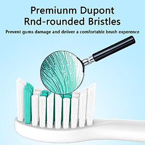 Aoremon Replacement Toothbrush Heads Compatible with Philips sonicare E-Series, 6 Pack Replacement Brush Heads Come with Caps