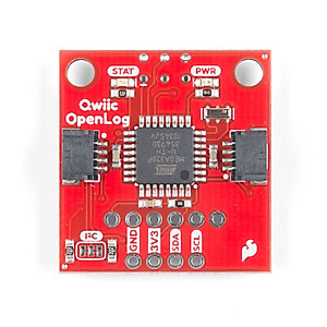 SparkFun Qwiic OpenLog Open-source datalogging Board Works over I2C Supports microSD FAT16/32 cards up to 32GB Configurable baud rates up to 115200bps Preprogrammed ATmega328 with Optiboot bootloader