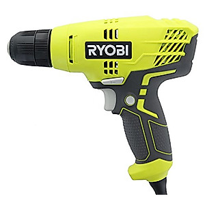 Ryobi D43K 5.5 Amp 3/8 Inch 1,600 RPM Variable Speed Trigger Corded Power Drill