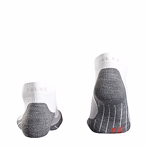 FALKE Men's RU4 Endurance Cool Short Running Socks, Quarter Cut, Medium Cushion, Breathable Quick Dry, Cooling, Nylon, White (White-Mix 2020), 10.5-11.5, 1 Pair