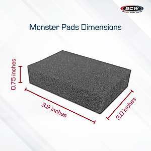 BCW Monster Pads - 20 Pack | Acid-Free Foam Inserts for Card Storage Boxes
