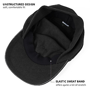 GADIEMKENSD Winter Running Hats Reflective Fleece Ponytail Hat for Women Baseball Caps with Earflap Drop Down Ear Warmer Mens Skull Cap Beanie with Visor Cold Hat for Outdoor Hiking Snow Ski Black