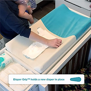 Kizua Changing Pad Cover with Diaper Grip for Fast, Easy Diaper Changes