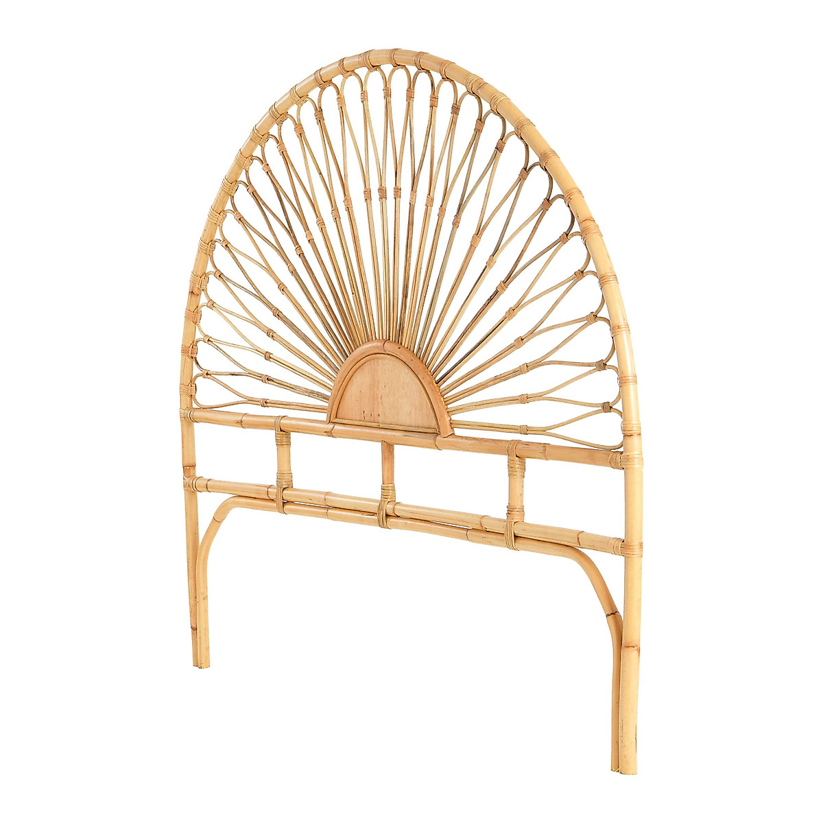 Creative Co-Op Rattan Sunrise Design, King-Size Headboard