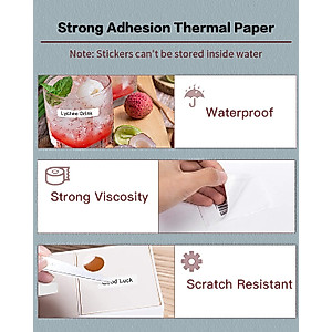 Phomemo M110 Bluetooth Label Maker with 3 Rolls 1.96’’ x 2.75’’ (50x70mm) Thermal Labels- Thermal Label Maker Printer Apply to Labeling, Office, Cable, Retail, Barcode, Compatible with Android & iOS