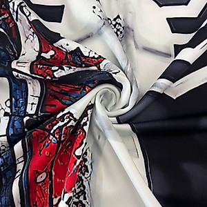 TIMWOODER Men's Compression Shirt, Soft Short Sleeve 3D Print Fitness Sports Shirt Gym T-Shirt