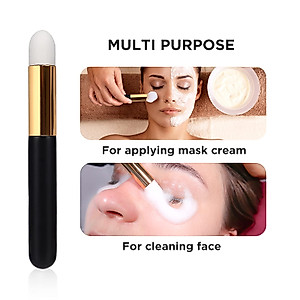 BEYELIAN 20 Pcs Lash Shampoo Brushes Set, Eyelash Extension Cleanser Brush, Blackhead Remover Brush, Nose Pore Deep Cleaning Brush, Soft and Comfortable Facial Makeup Remover Tools Black