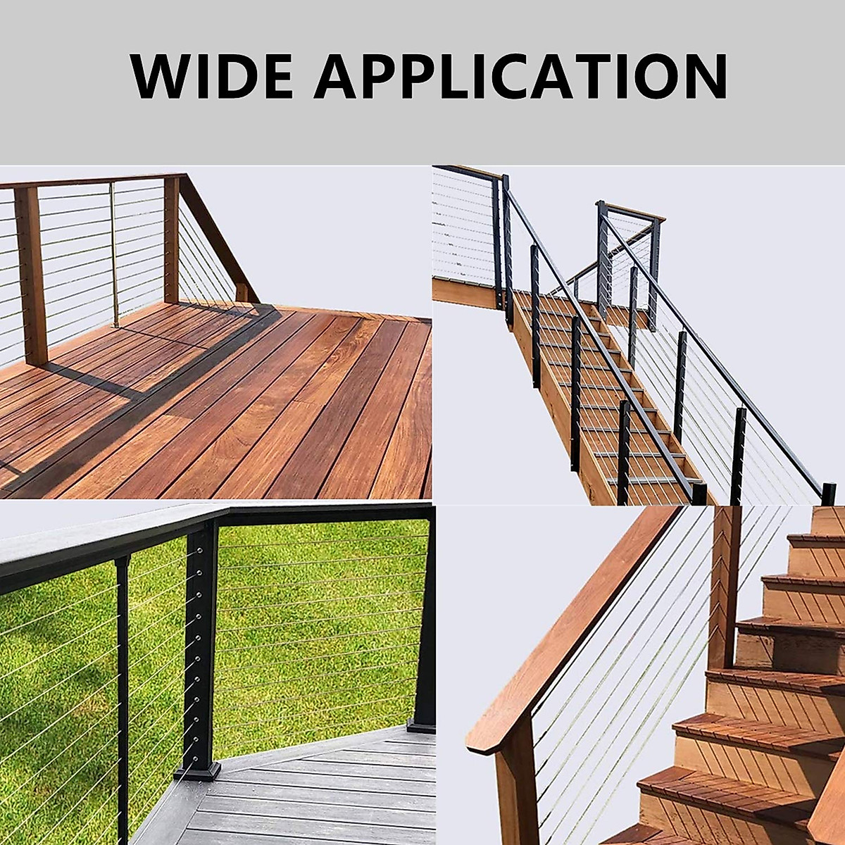 YaeCCC 5 Pack Stainless Steel T316 Shoulder Eye Bolts 1/4" x 3", Heavy Duty Eyebolts with 1 pc Drill bit