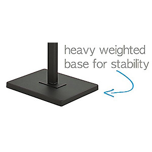 Only Garment Racks - Clothing Rack - Heavy Duty Textured Black Finish - 2 Way Clothes Rack, Adjustable Height Decorative Blade Arms, Perfect for Retail Clothing Store Display