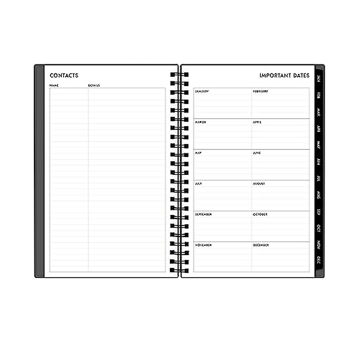 2024 Blue Sky™ ASMBLD Weekly/Monthly Planning Calendar, 5" x 8", Gray, January to December 2024, 145154