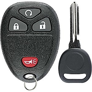 KeylessOption Keyless Entry Remote Control Car Key Fob Replacement for 15913421 with Key