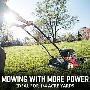 PowerSmart Self Propelled Gas Lawn Mower, 20-inch Push Mower Gas Powered 3-in-1 with 144cc 4-Stroke Engine DB2321CR