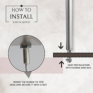 LEDupdates 2pcs JEWELRY SHOWCASE LED POLE LIGHT Stem MODEL WF133 Silver 11 INCH for display, trade show, museum and retail stores (6000K pure white)