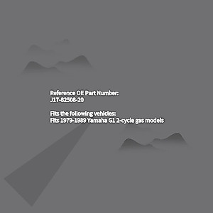 Ignition Switch for Yamaha Gas 2 Cycle Golf Cart G1 Models 1979-1989 Replace J17-82508-20