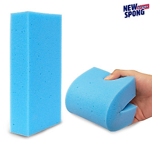 New spong New Spong - Multi-Purposes Sponge, All-Purpose Scrubbing Sponges - for a Wide Range of Textures Such as Glass, Ceramic, or car Wheels, Blue