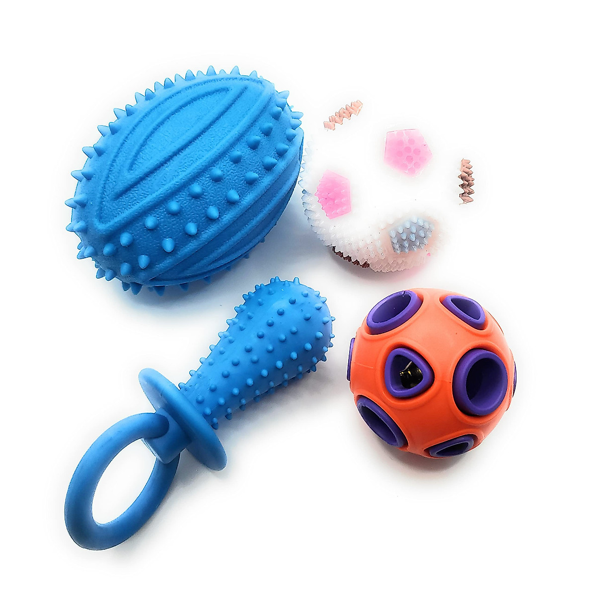 Universal Products tech Tough Durable Squeaky Interactive Dog Toys for Puppy Teeth