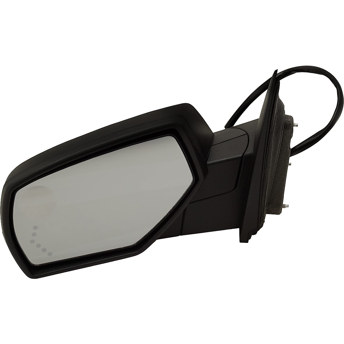 Kool Vue Driver Side Power Heated Mirror for Chevrolet Silverado 1500 GMC Sierra 1500 2014-2018 Power Fold With Signal Light, Memory & Puddle Lamp; Without Blind Spot Monitor Textured