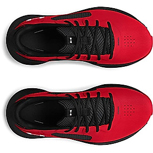 Under Armour Unisex Little Kid Pre School Lockdown 6 Basketball Shoe, (600) Red/Black/White, 2