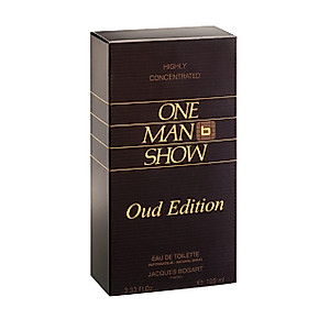 Jacques Bogart One Man Show for Men, Eau de Toilette Spray, Oud Edition, 3.33 Ounce (Pack of 2)